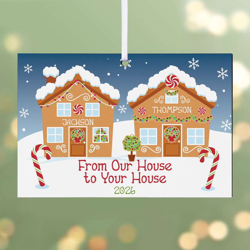 Holiday Greetings Rectangle Ornament at Gifts.com