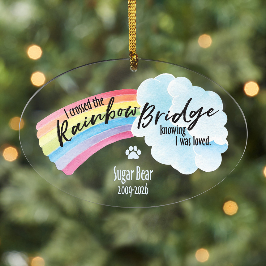 Over the Rainbow Bridge Ornament at Gifts.com