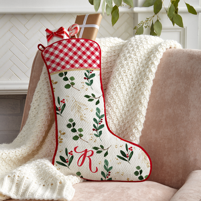 Gingham & Greenery Stocking | Stocking Shop