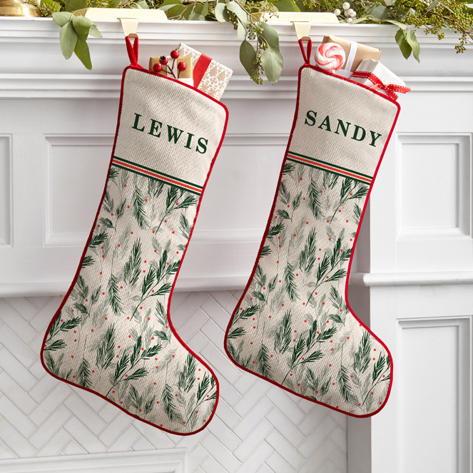 Sketched Pine Stocking | Stocking Shop