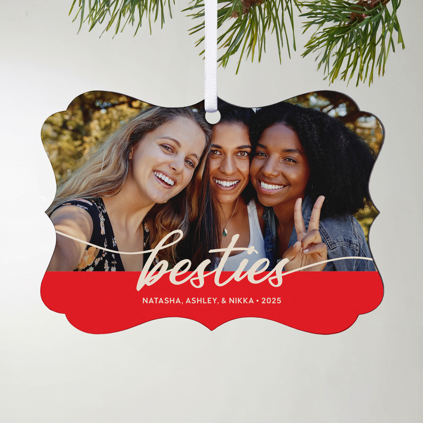 Besties Photo Scroll Bauble | Personal Creations UK
