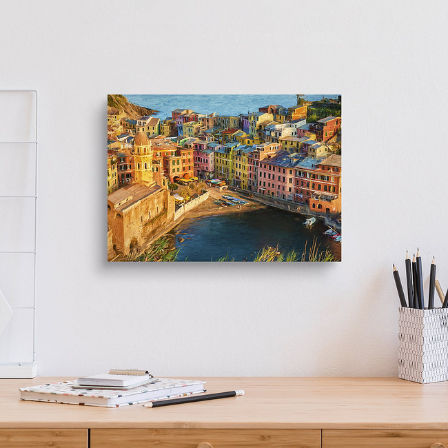 Vernazza In The Cinque Terre, Ialy Canvas Print | CanvasWorld