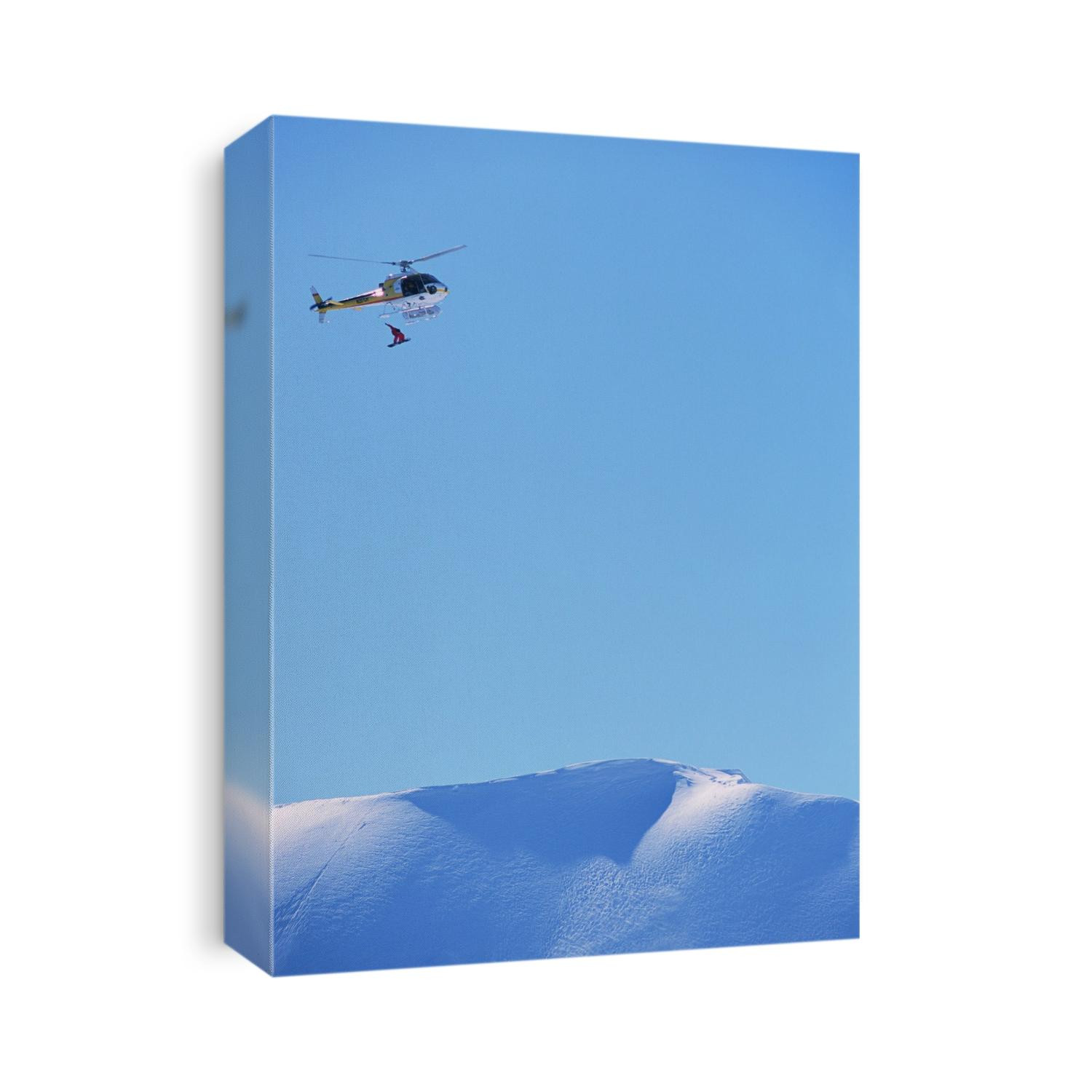 heli drop selfie Canvas Print | CanvasWorld